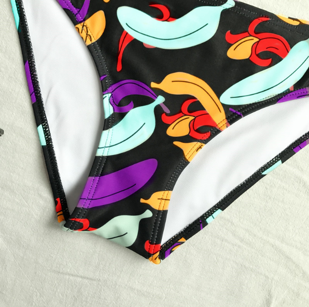 The Printed Zipper Lady Swimsuit Sexy Swimsuit Fission on Luulla