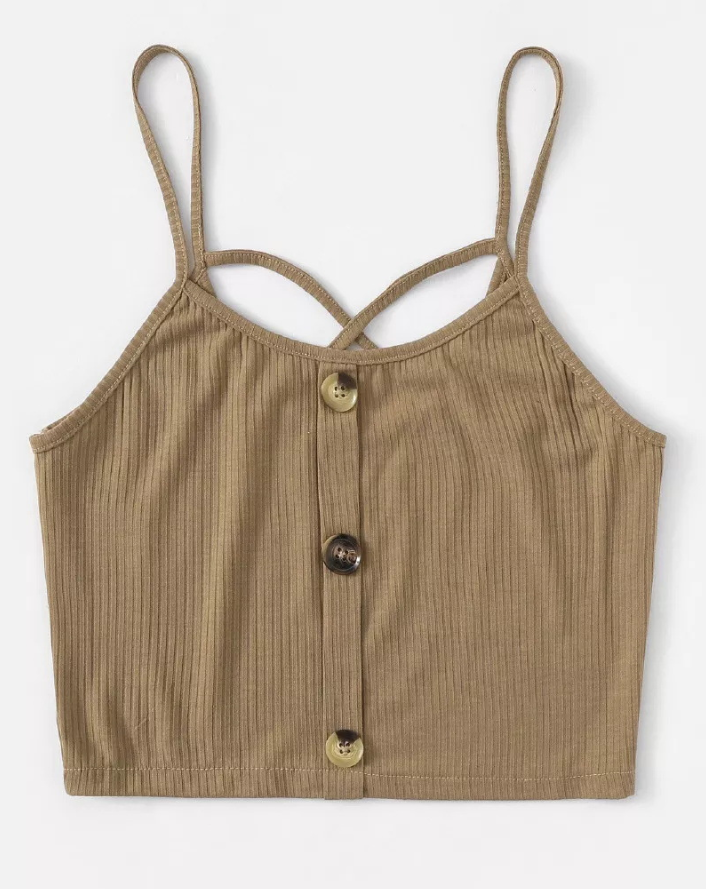 One-size-fits-all Vest Women's Top Plain Color Sleeveless Top With ...