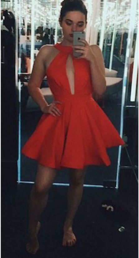 Fashion Show Body Neck V Dress on Luulla