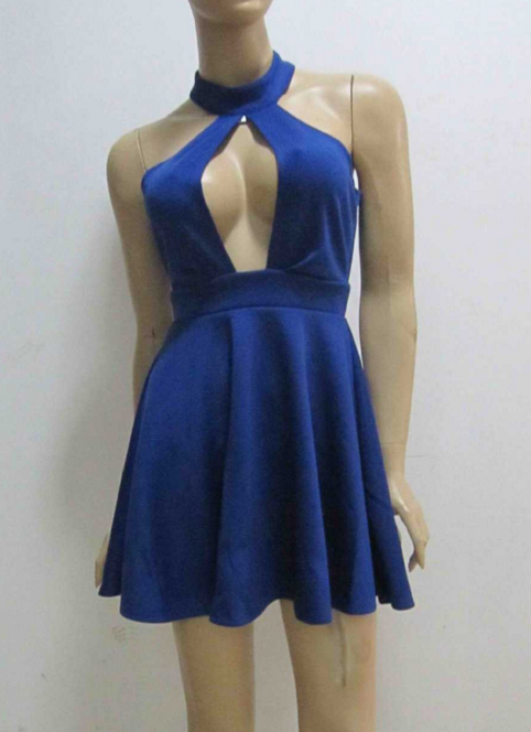 Fashion Show Body Neck V Dress on Luulla