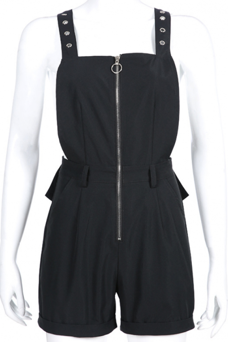 Denim Slim Cool Straight Pockets Casual Romper Jumpsuits on Luulla