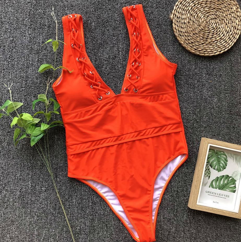 2019 Explosion Models One-piece Swimsuit Ladies Eye-catching Bikini ...