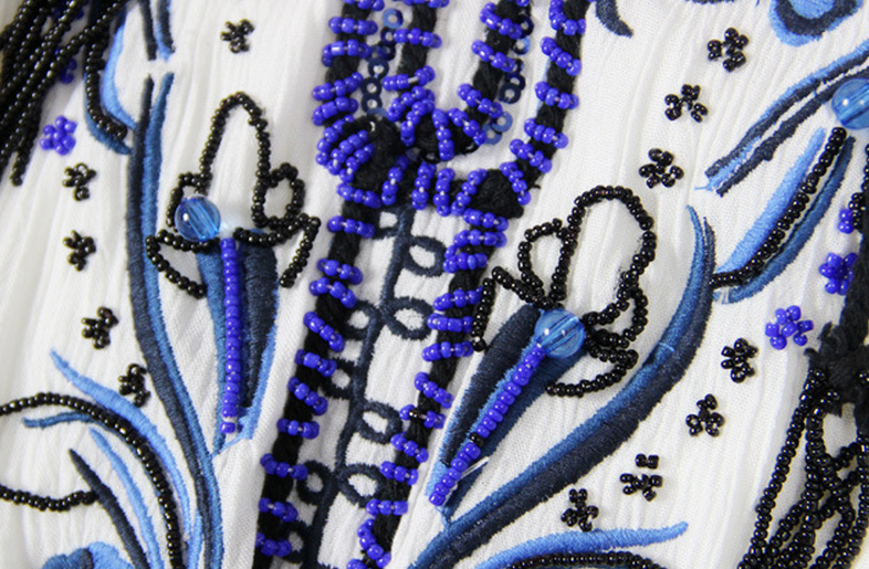 The Embroidery Rhinestone Cute Dress on Luulla