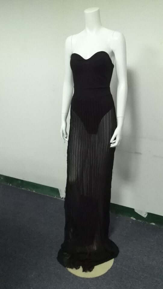 Strapless Net Fork Dress on Luulla